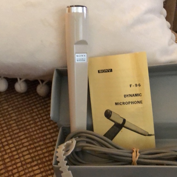 Sony | Other | Vintage Sony Microphone F96 With Case | Poshmark